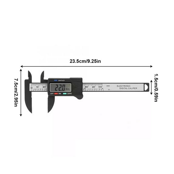 Digital Caliper Portable Electronic Vernier Caliper 100mm Calliper ...