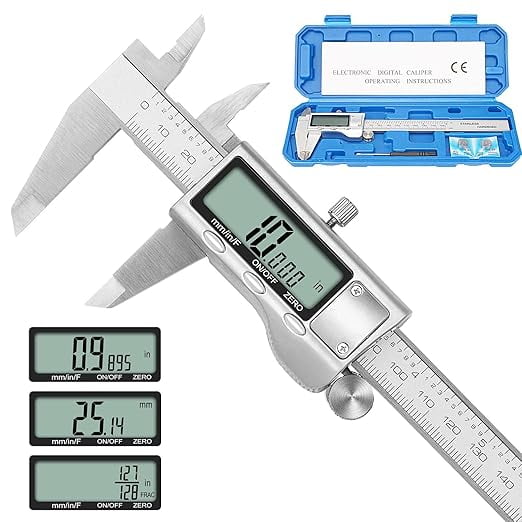 Digital Caliper, Sangabery 6 inch Stainless Steel Caliper Measuring ...