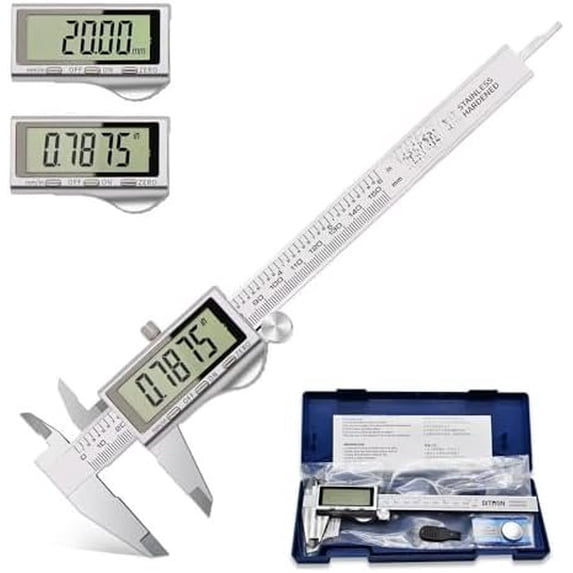 Digital Caliper, Vernier Calipers Measuring Tool, Stainless Steel ...