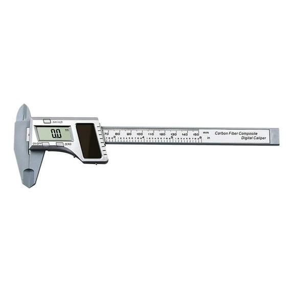 Digital Caliper with Solar Charge 0-150mm / 0-6" Metric Inch Conversion ...