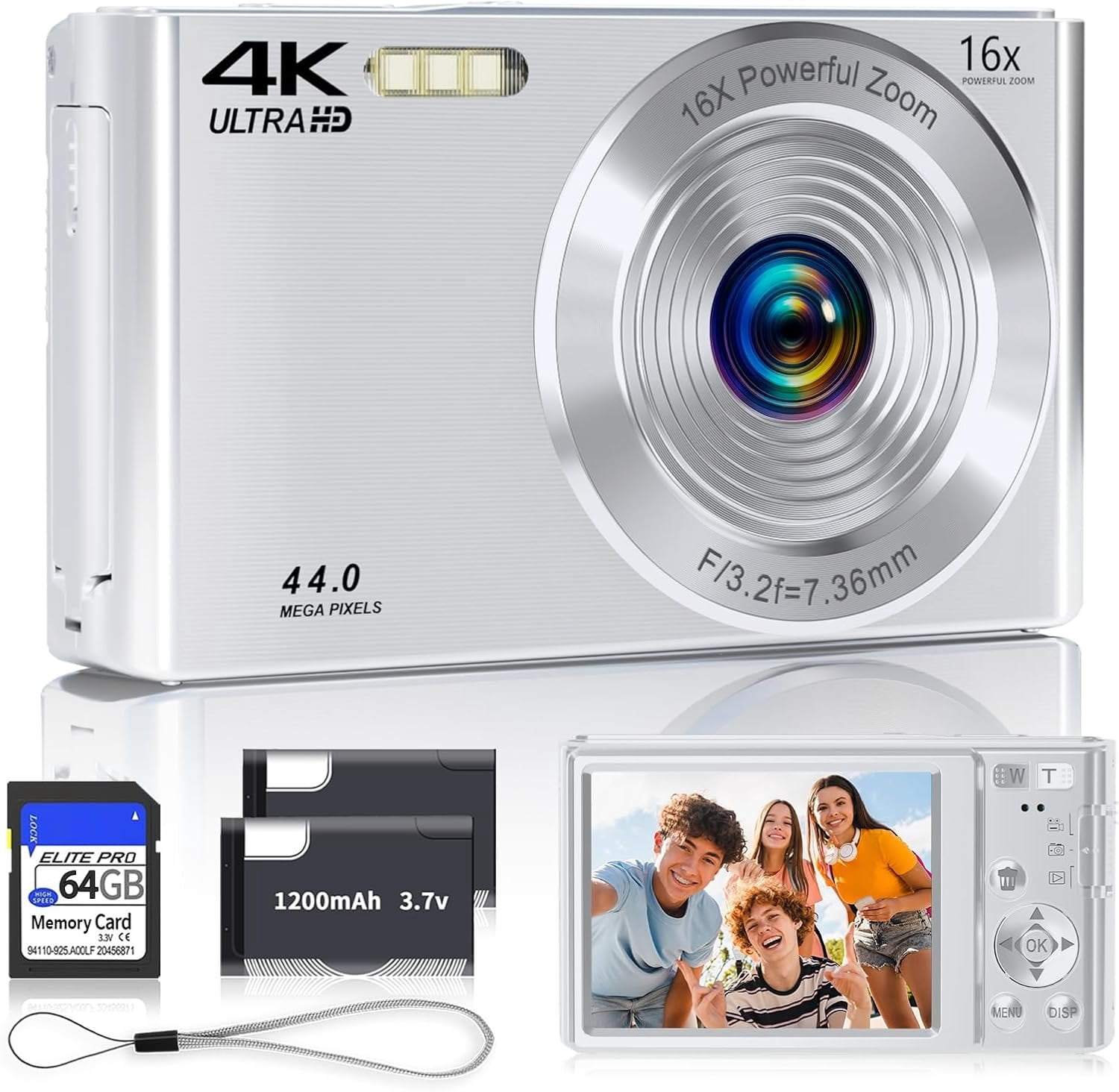 Digital Camera, 2026 4K Autofocus Digital Cameras for Teens, Point and ...