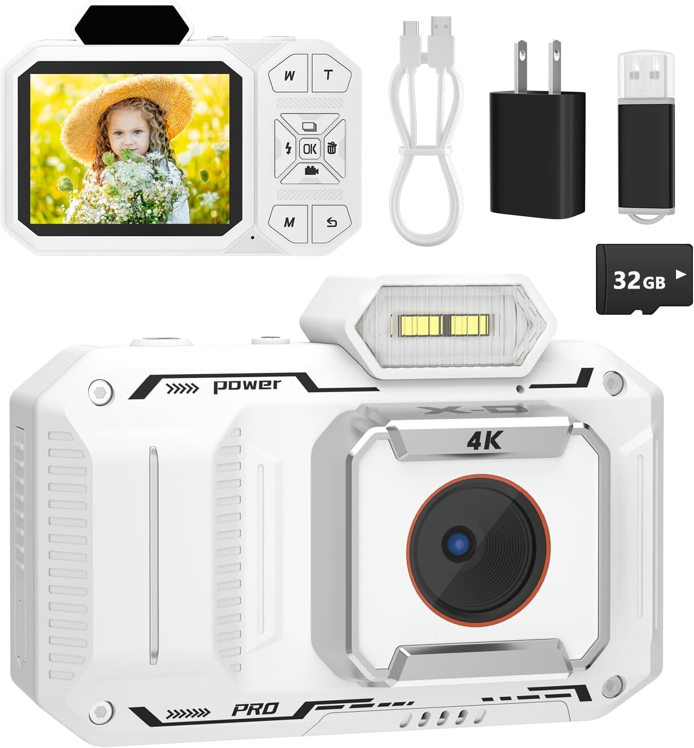 Digital Camera, Autofocus FHD 4K Camera with 32GB TF , 48MP 18X Digital ...