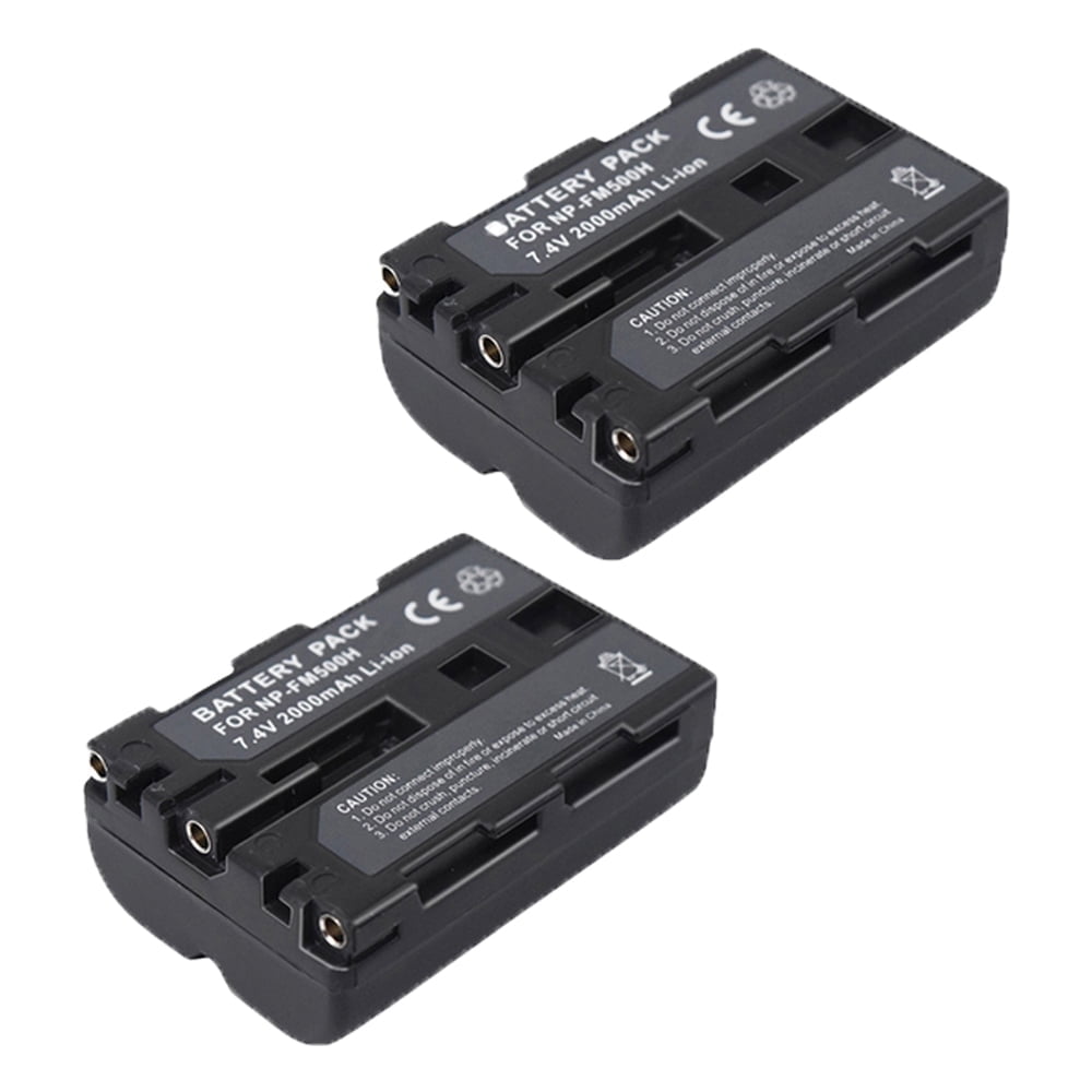 Digital Camera Battery 2 Pack NP-FM500H Camera Battery for Alpha A57 ...