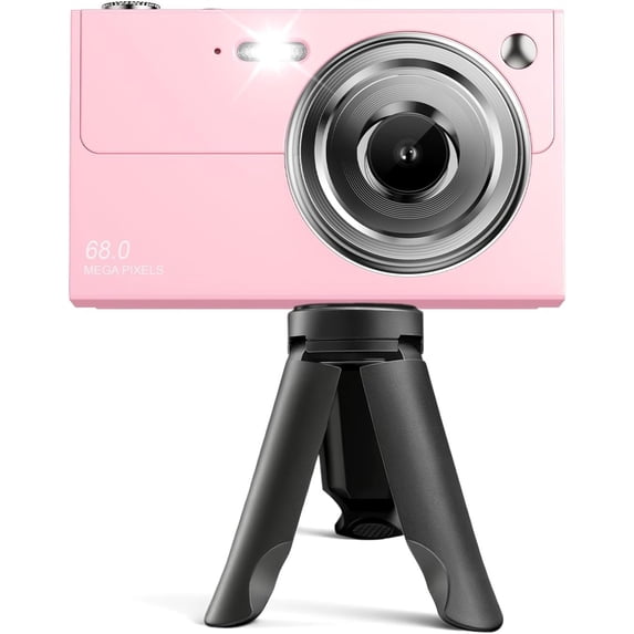 Digital Camera for & Beginners, 4K Digital Camera with 64GB SD Card 16X ...