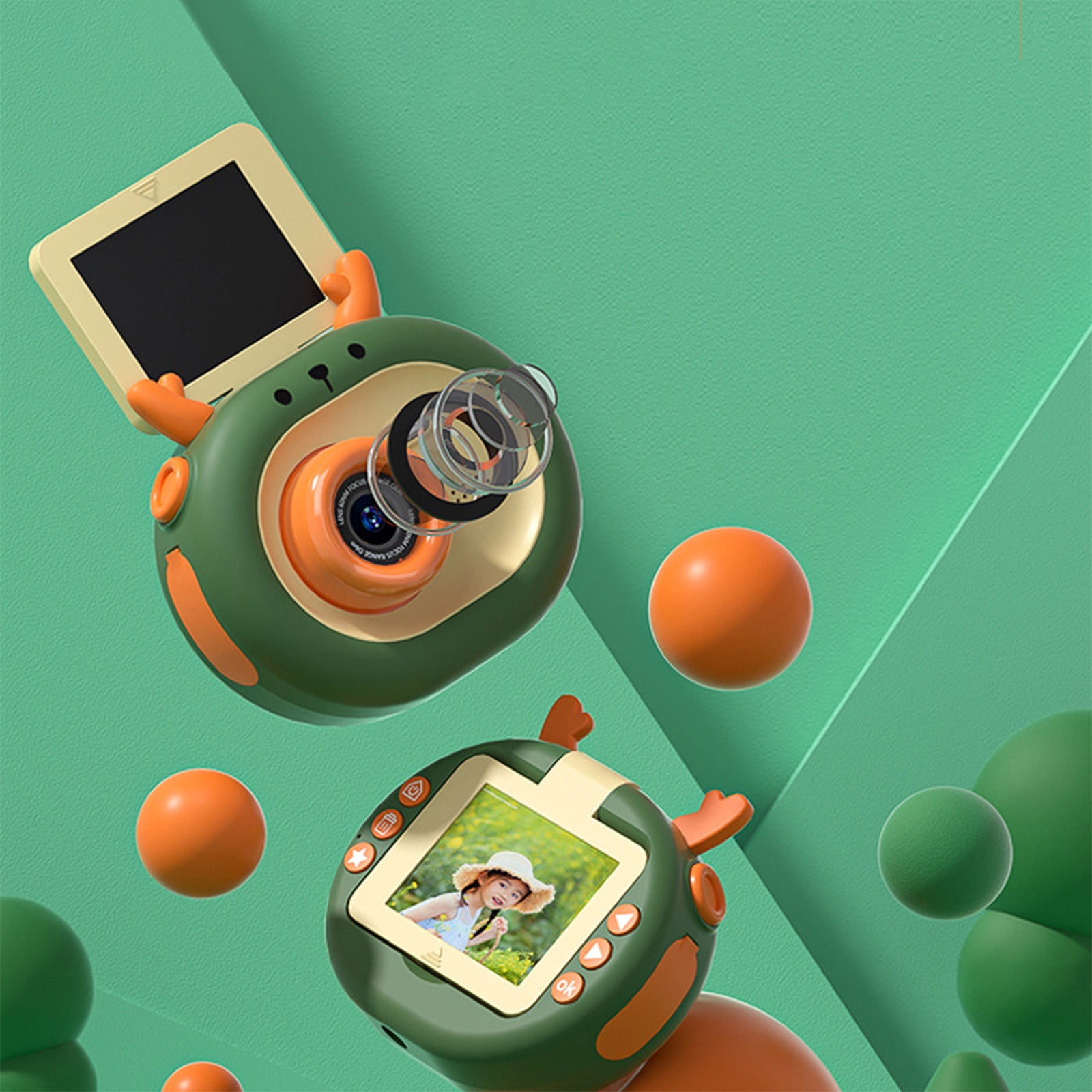 Digital Camera CCD 48 Million HD Light Card Lens Can Be Self-timer ...