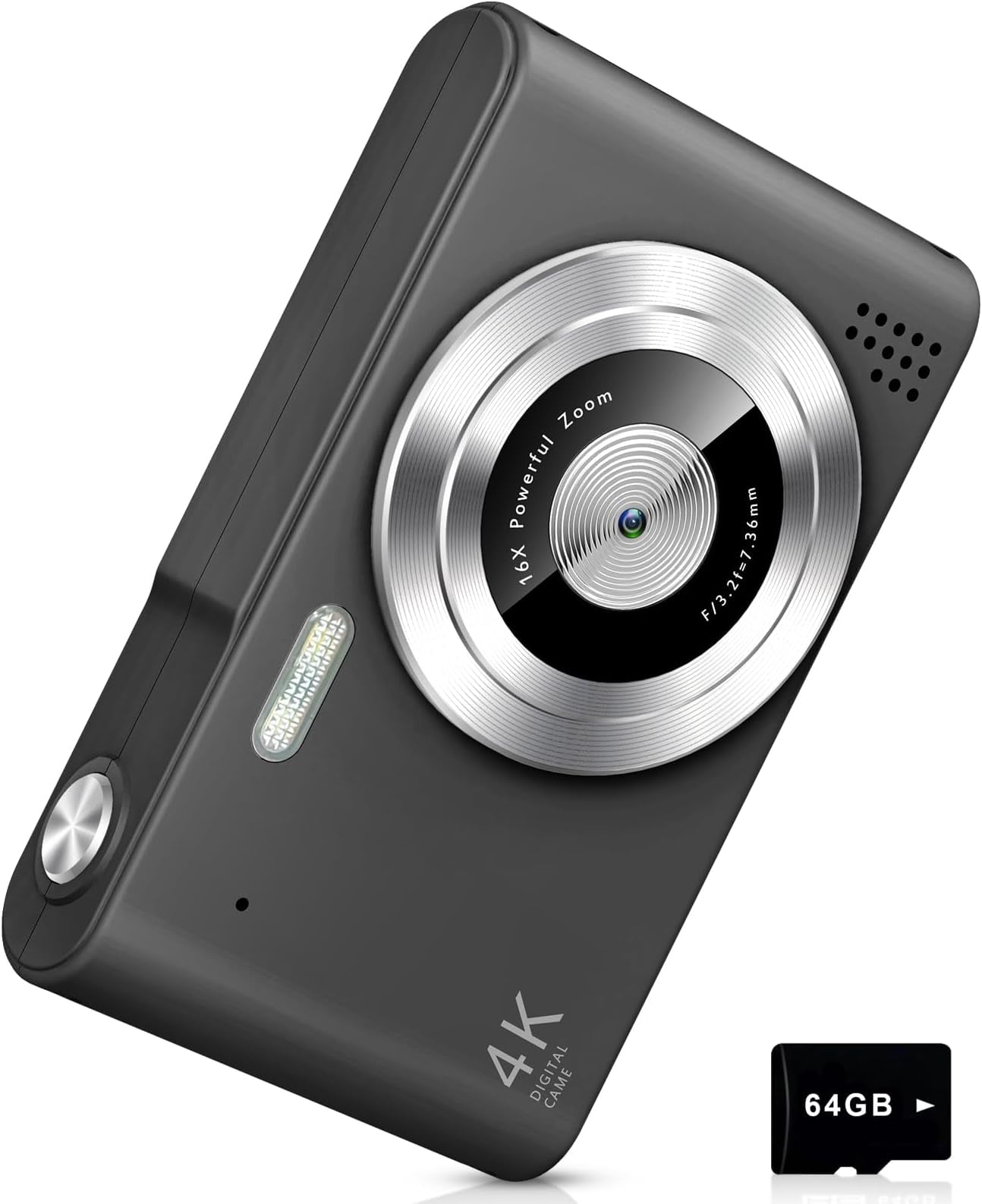 Digital Camera, Camera for , UHD 4K 48MP Point and Shoot Digital ...