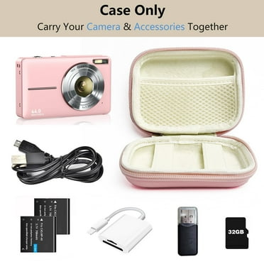 Black Digital Camera Storage Box Portable Camera Bag Cable Data Storage ...