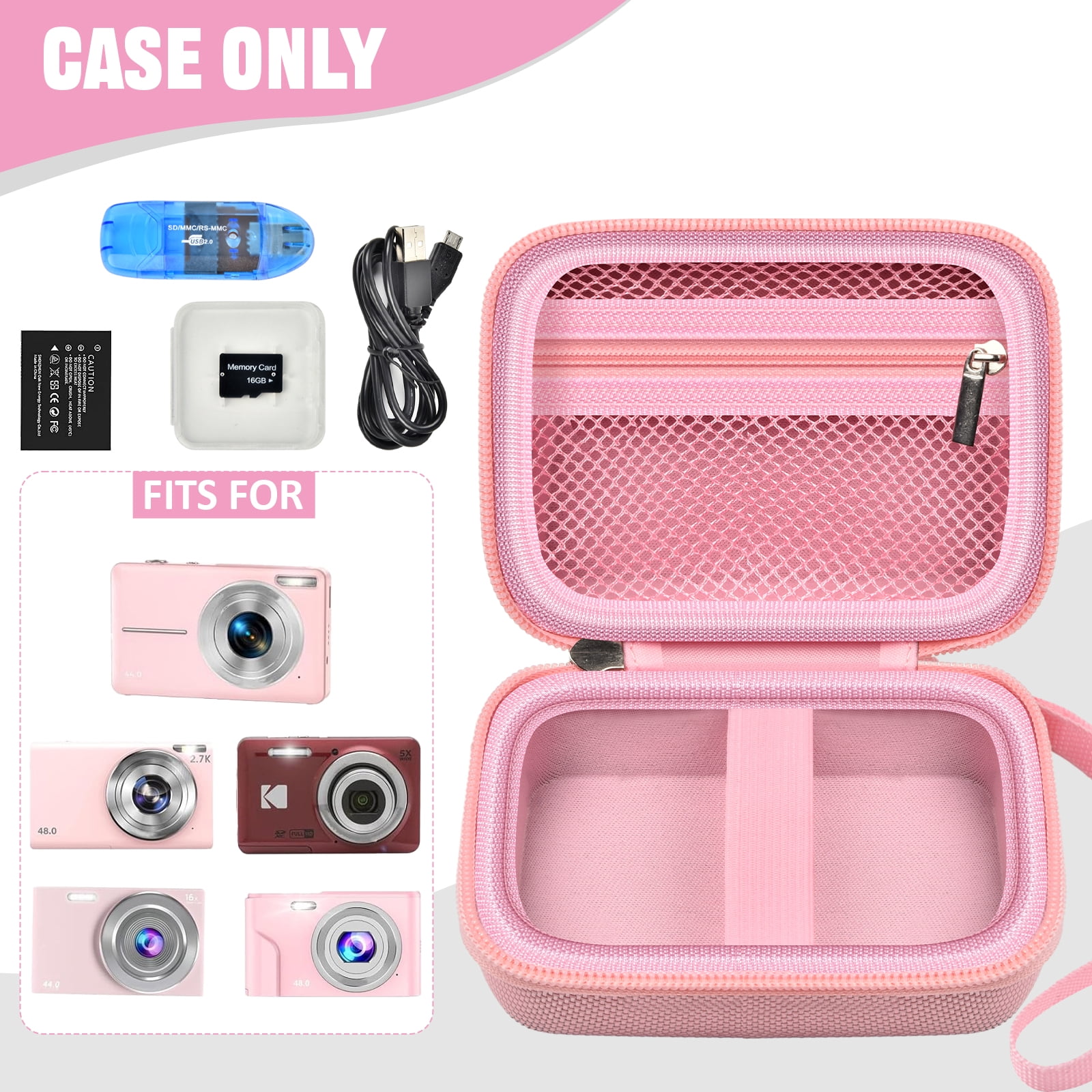 Bonarca, Digital Camera Case, Pink, for VAHOIALD FHD 1080P - Walmart.com