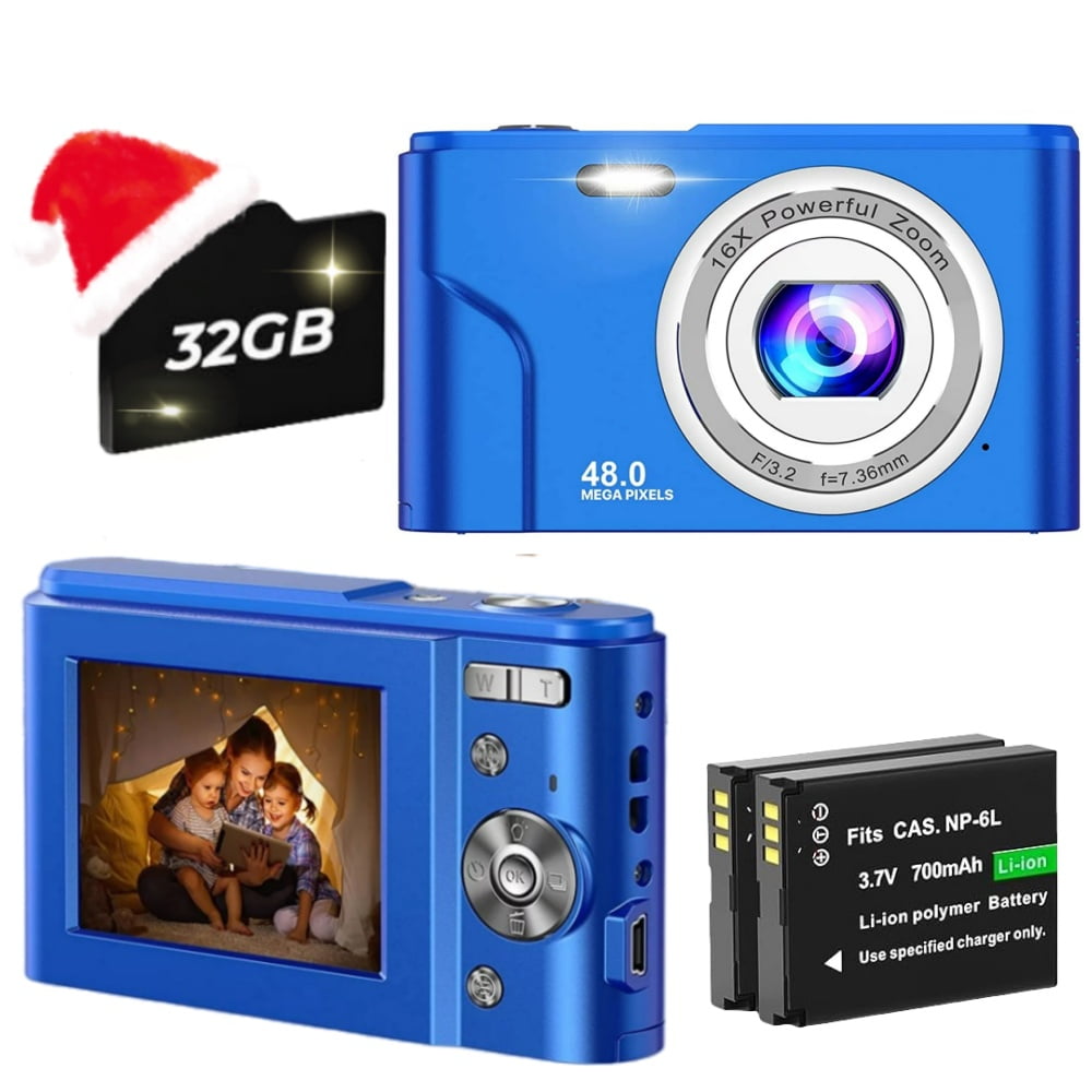 Digital Camera,FHD 1080P 48MP 16X Digital Zoom,Beginner's Camera ...