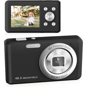 Vivitar Popsnap Compact Digital Camera, White, 16X Zoom, 1080p, Built ...