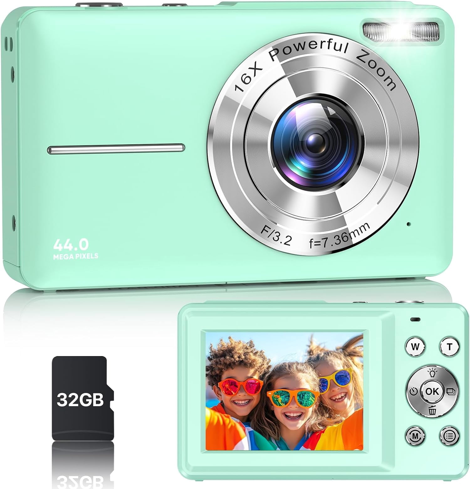 Digital Camera, FHD 1080P Digital Camera for Teens with SD Card Anti ...