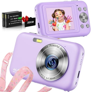 Vivitar Kidzcam Digital Camera for Kids with Rechargeable Battery and 2 ...