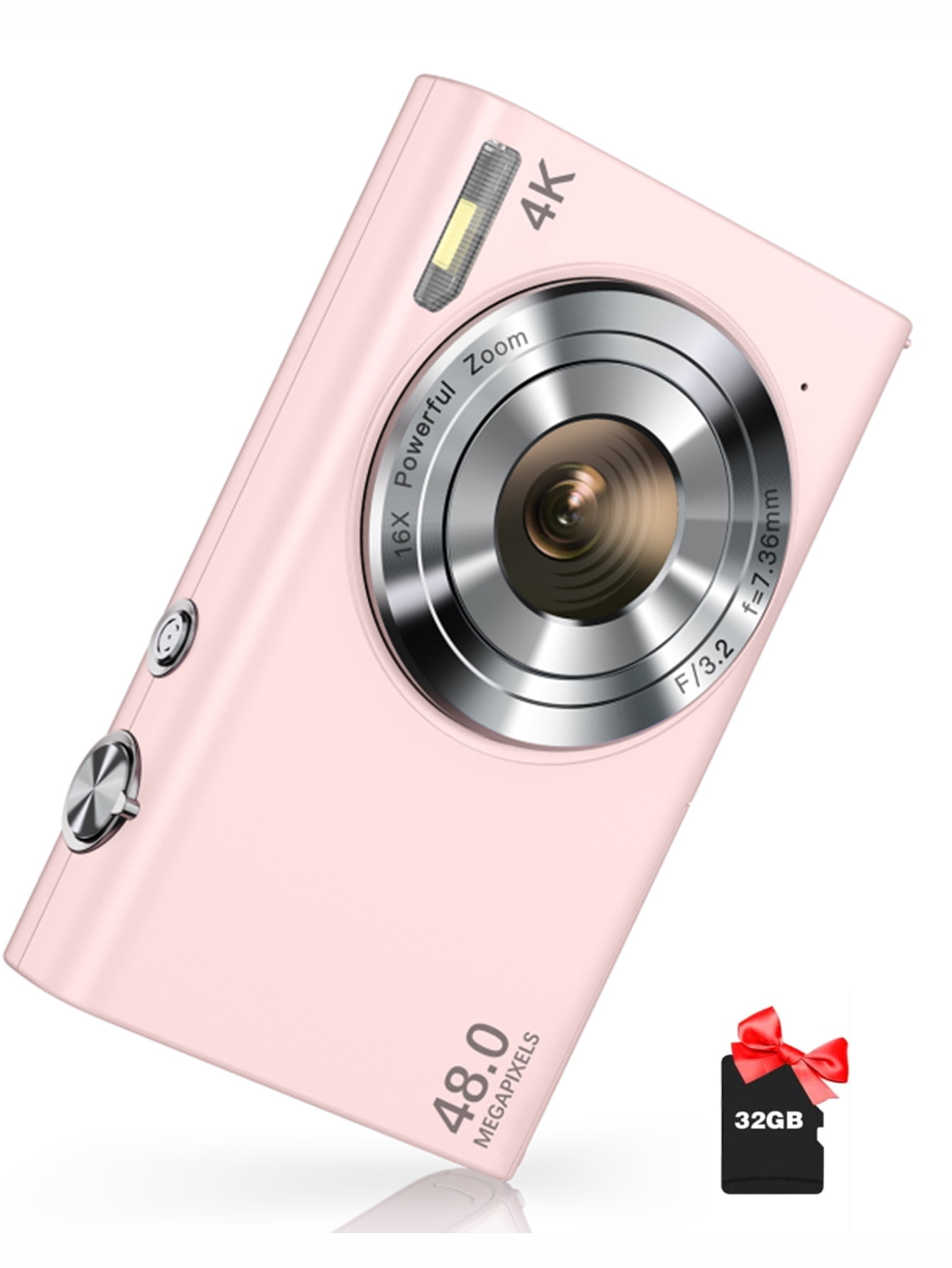 Digital Camera Melcam 4K Autofocus 48MP Kids Camera with 32 GB Card 16X ...