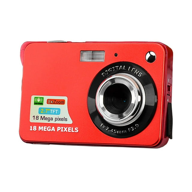 Compact Travel Digital Camera 18MP, 2.7 Inch LCD, 8x Zoom, Smile ...