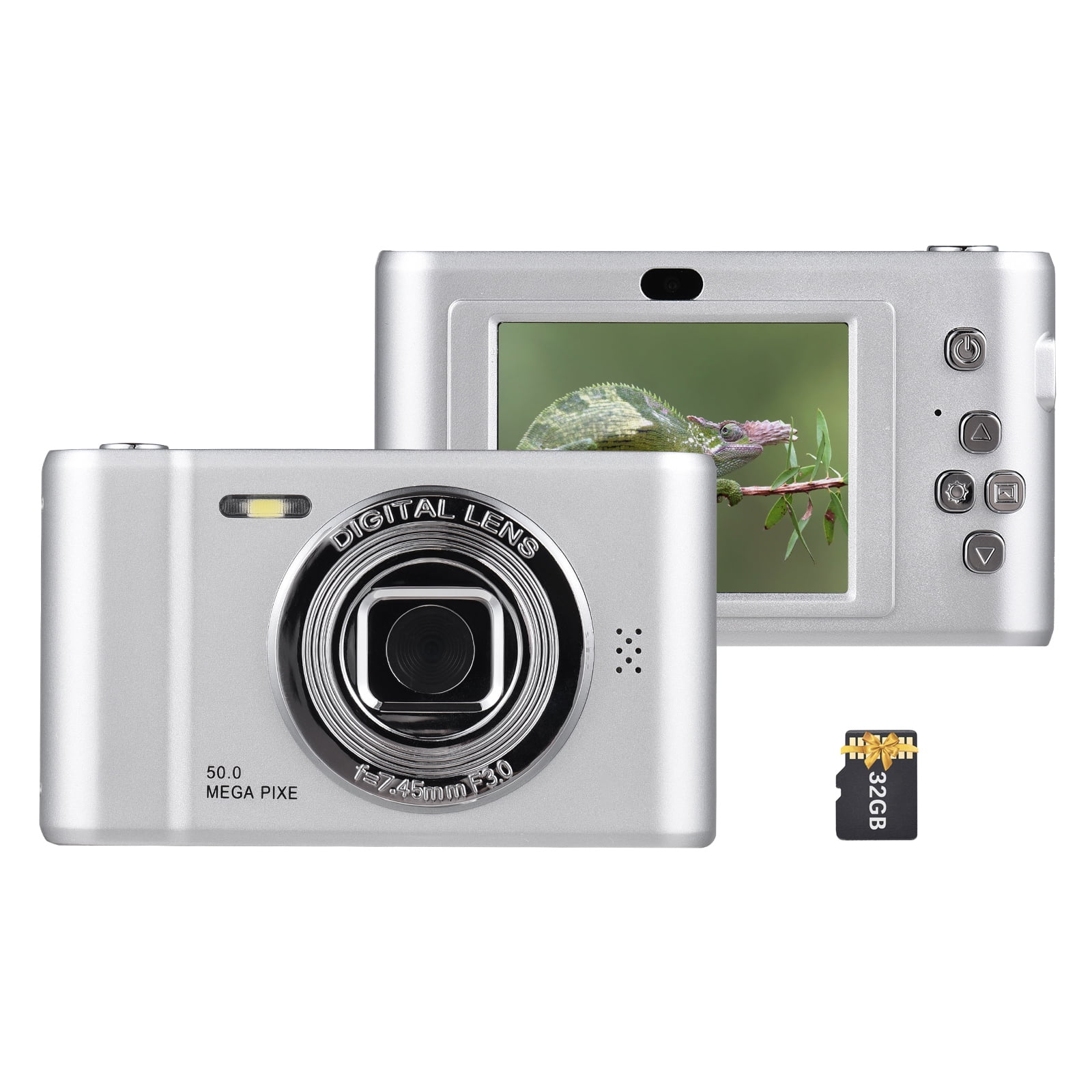 Digital Camera,Screen 8x Built-in Dual Lens 2.4 8x Built-in Battery ...