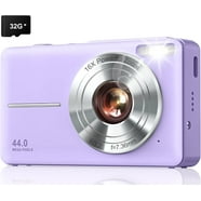 Vivitar Popsnap Compact Digital Camera, White, 16X Zoom, 1080p, Built ...