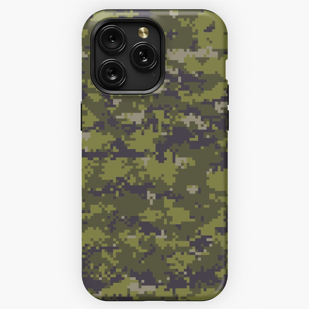 Digital Camo Four Color Green Swiss Palette Design iPhone Case 17 ...