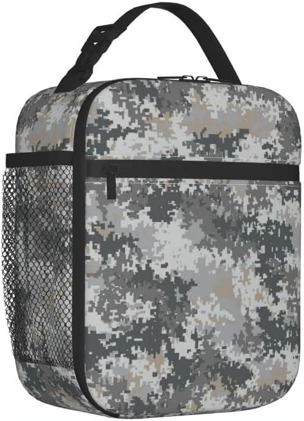 Digital Camo Lunch Bags For Men Women Reusable Tote Lunch Bags For ...