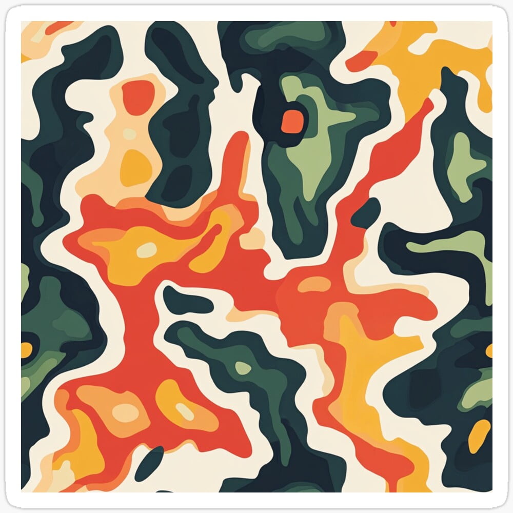 Digital Camouflage Revolution Sticker Kir-4594 - Walmart.com