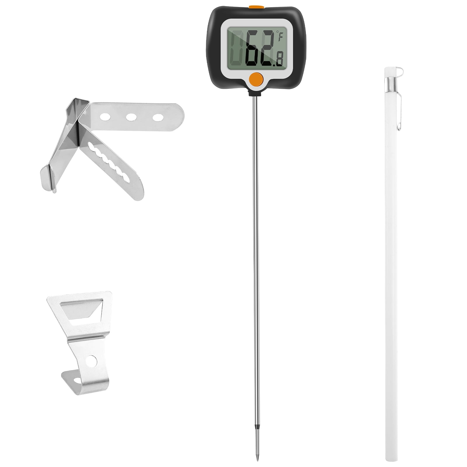 Digital Candy Thermometer with Pot Clip Instant Read Food Thermometer ...