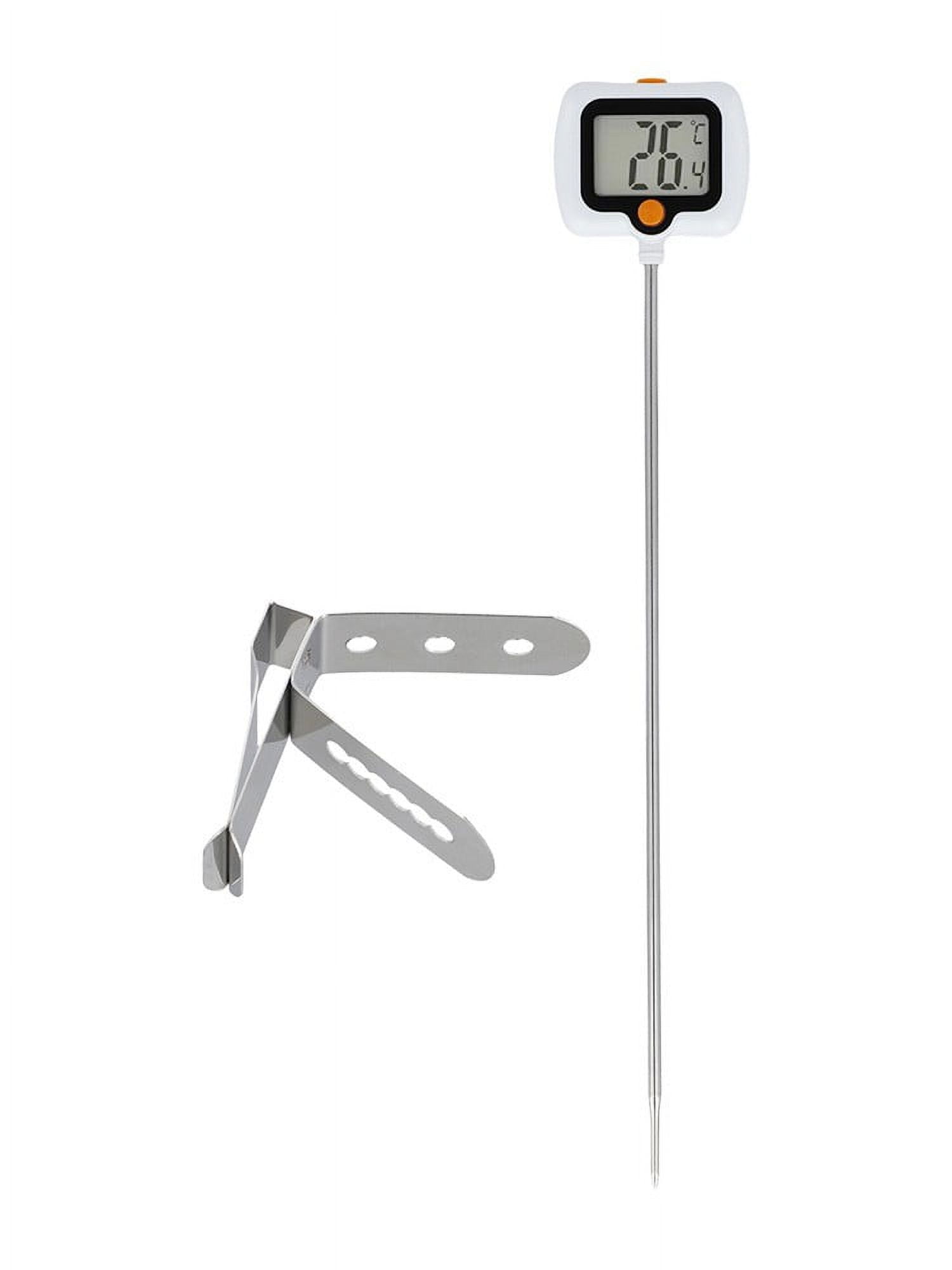 Digital Candy Thermometer W/Pot Clip Stainless Steel Oil Thermometer Sugar/Cake Milk Thermometer ...