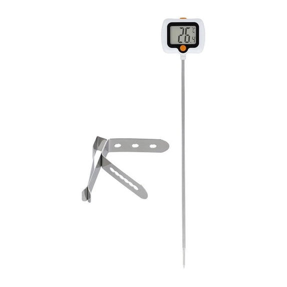 Digital Candy Thermometer W/Pot Clip Stainless Steel Oil Thermometer ...