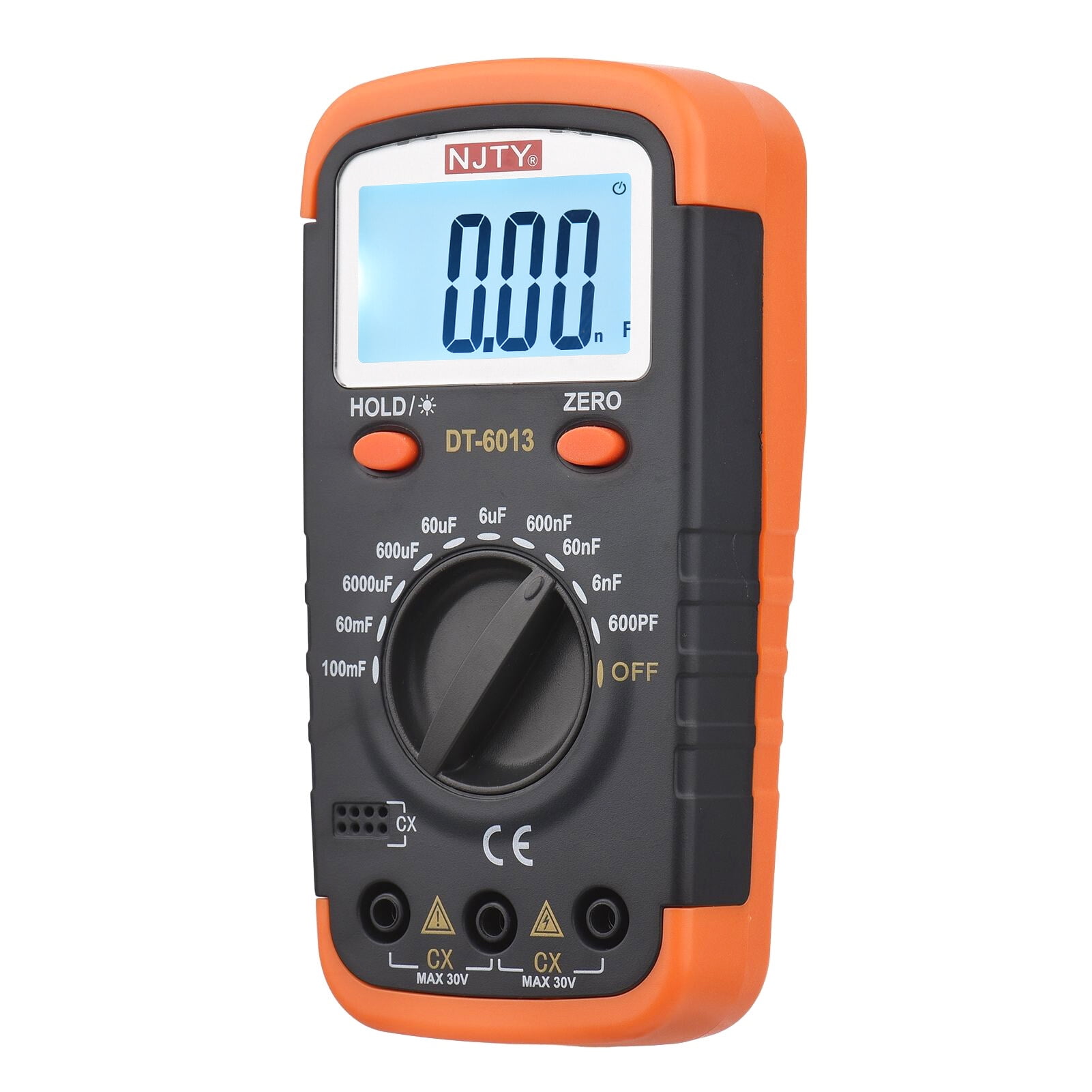 Digital Capacitance Meter with LCD Backlight Display 600pF to 100mF ...
