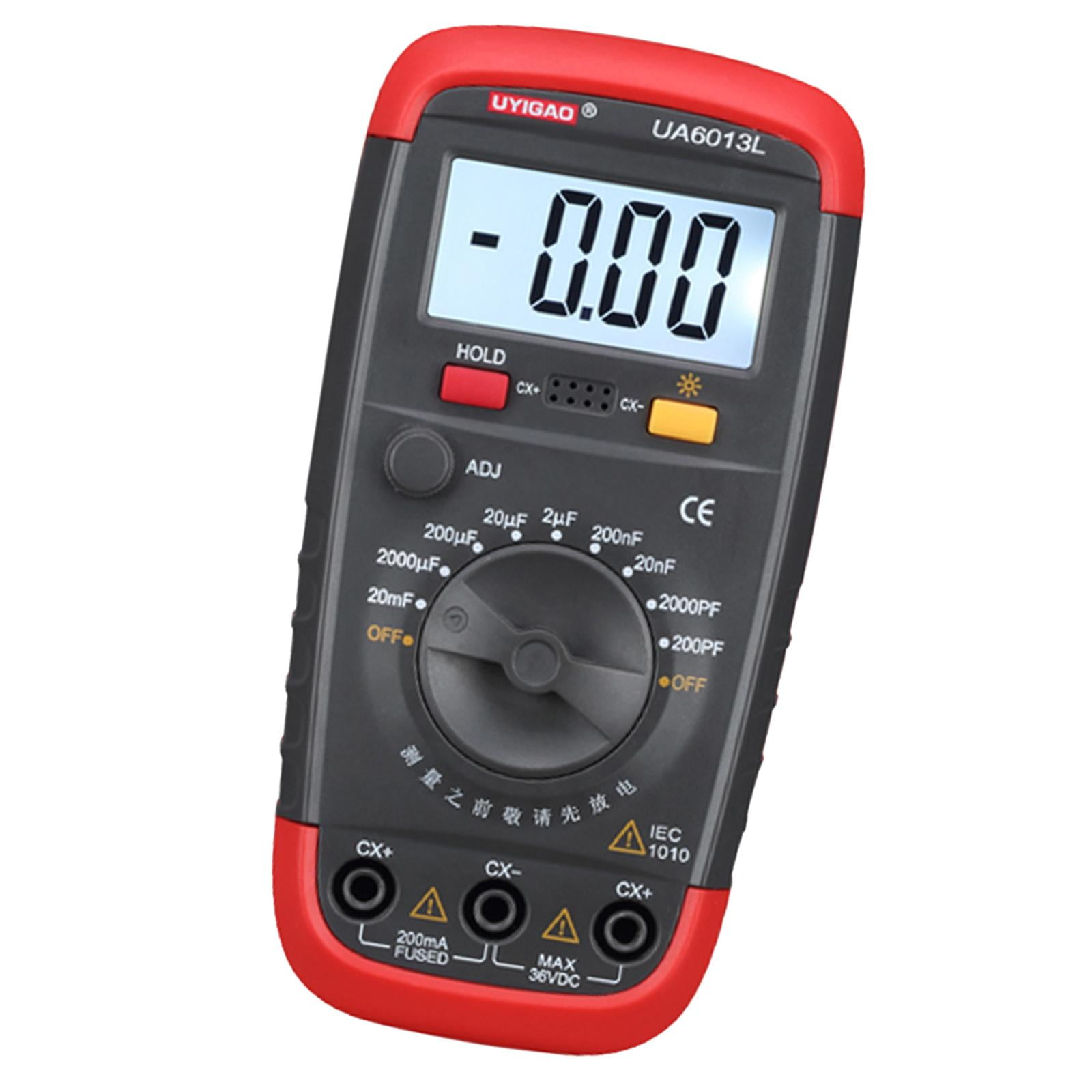 Digital Capacitance Meter, Pro Tester 200pF - 20mF with LCD Backlight ...