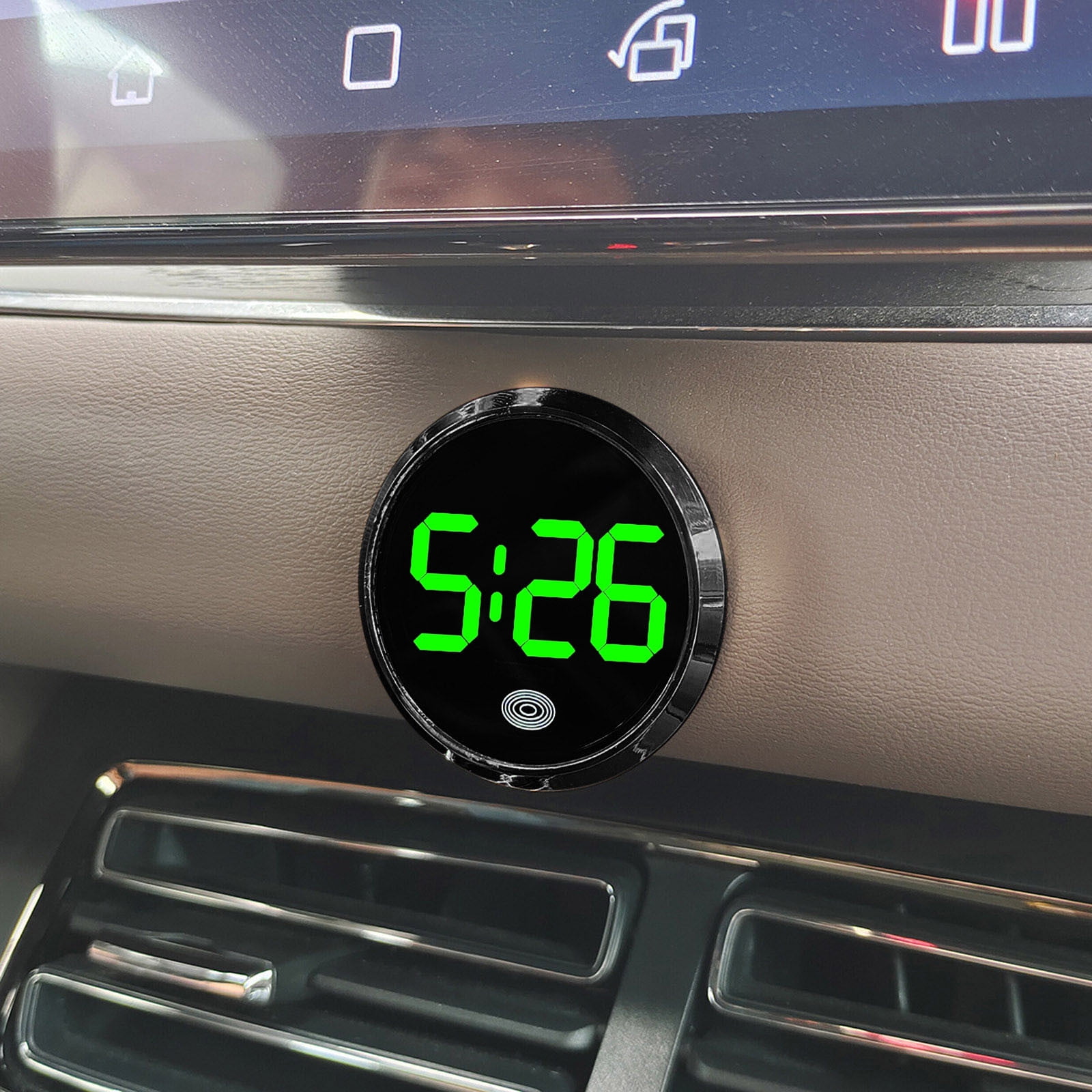 Digital Car Accessories - Stick On Digital Clock with LED Display for ...
