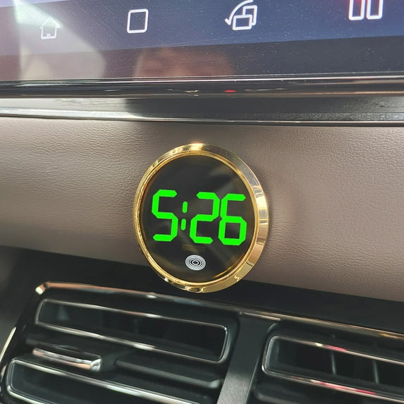 Digital Car Clock - Automotive LED Display Stick On Clock Ideal Car ...