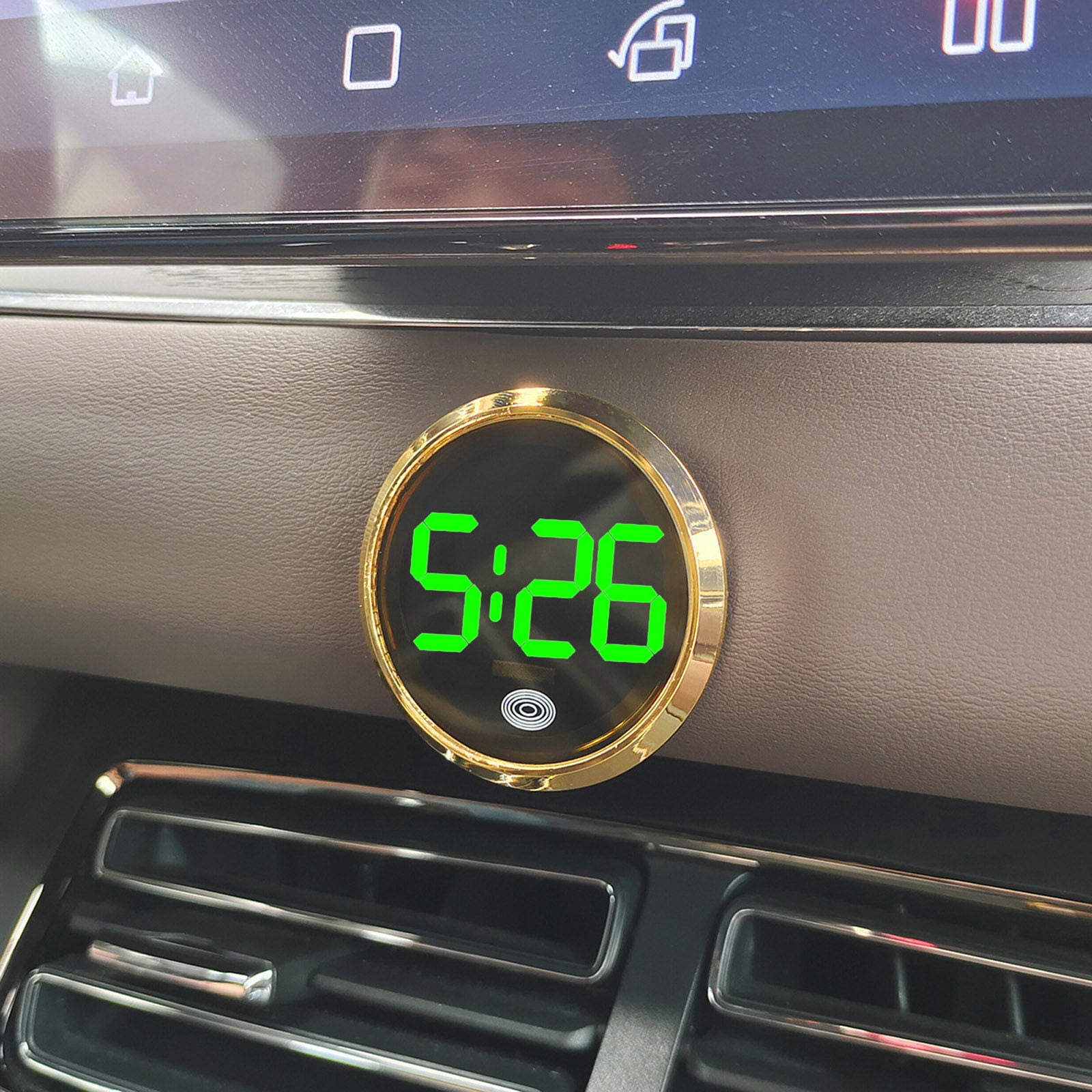 Digital Car Clock Stick On Automotive Digital Clock with LED Display ...