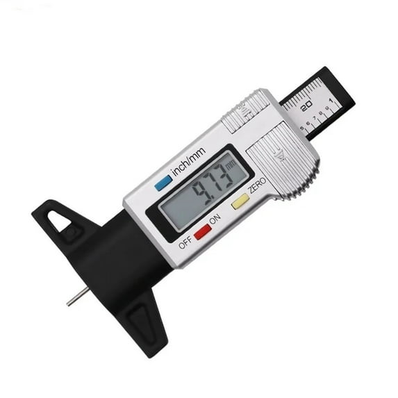 Digital Car Tyre Tire Tread Depth Gauge Meter Auto Tire Wear Detection Measuring Tool Caliper ...