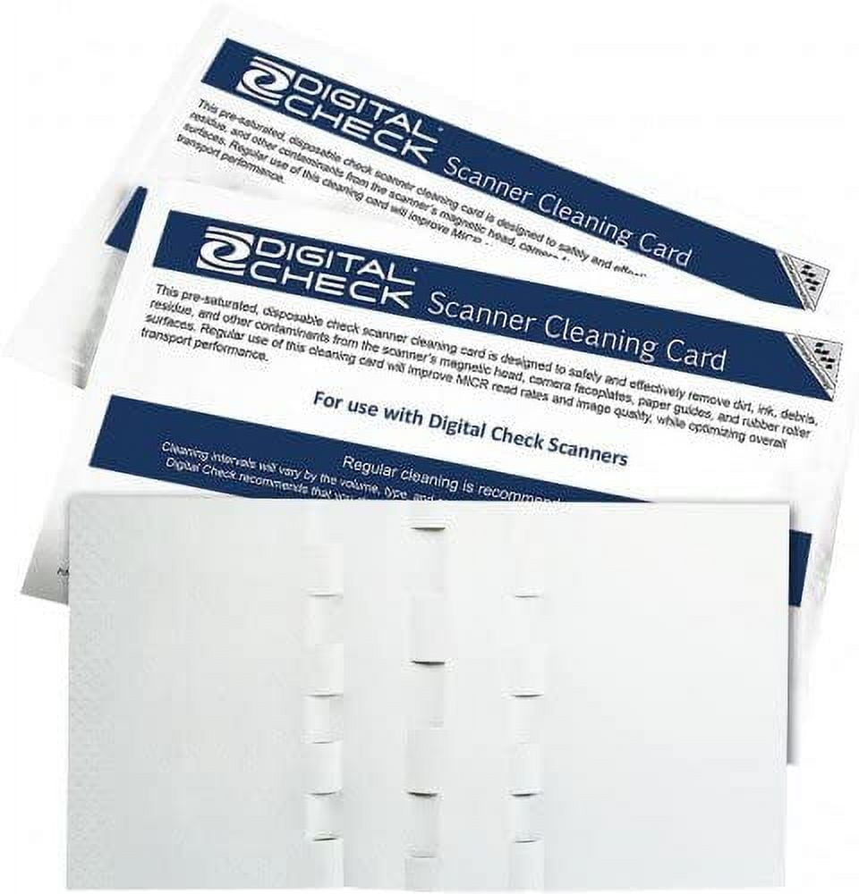 Digital Check Scanner Cleaning Card Featuring Waffletechnology (5 ...