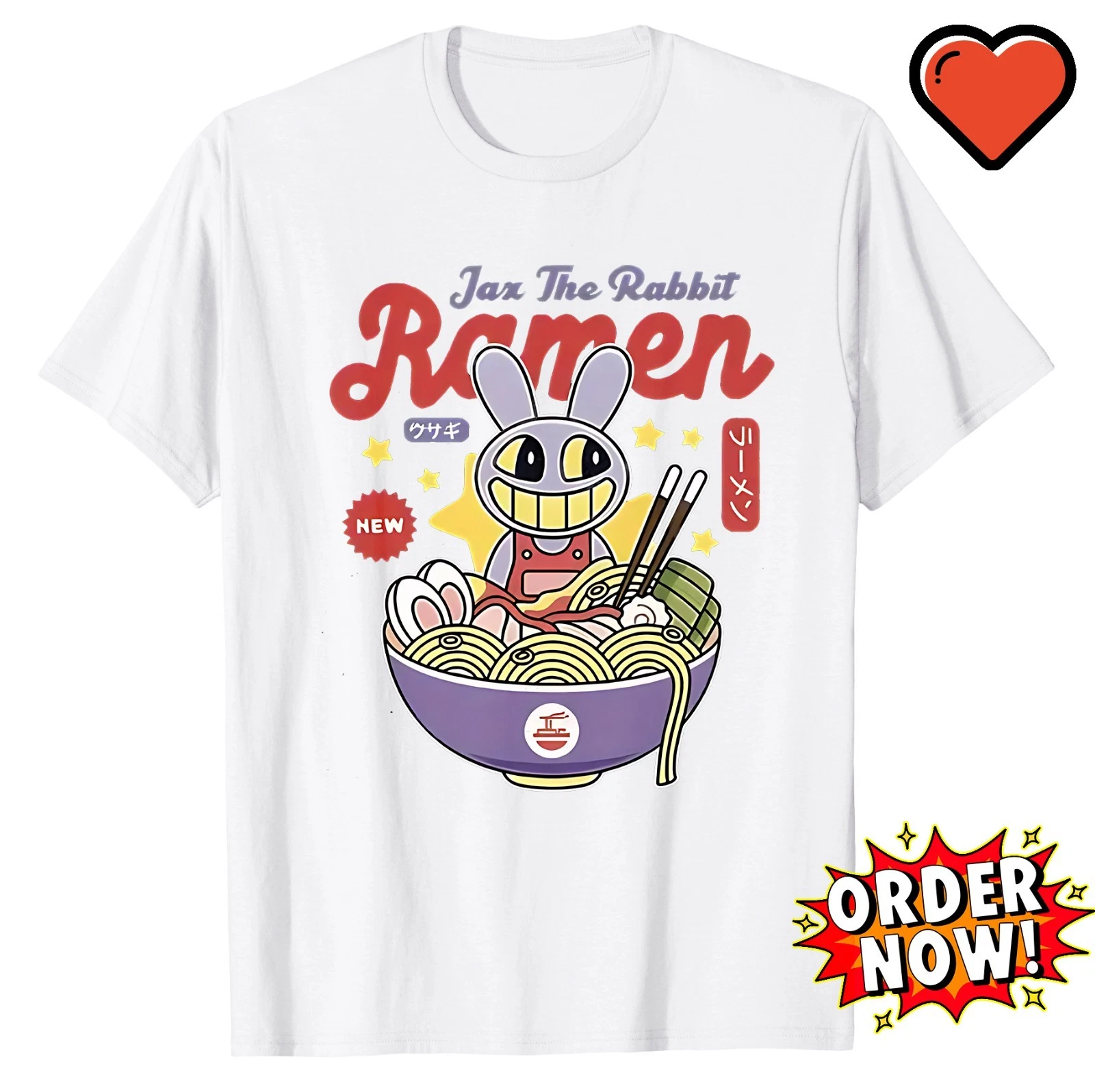 Digital Circus Fan Tee Featuring Jax, Gangle & Kinger Cartoon Art ...