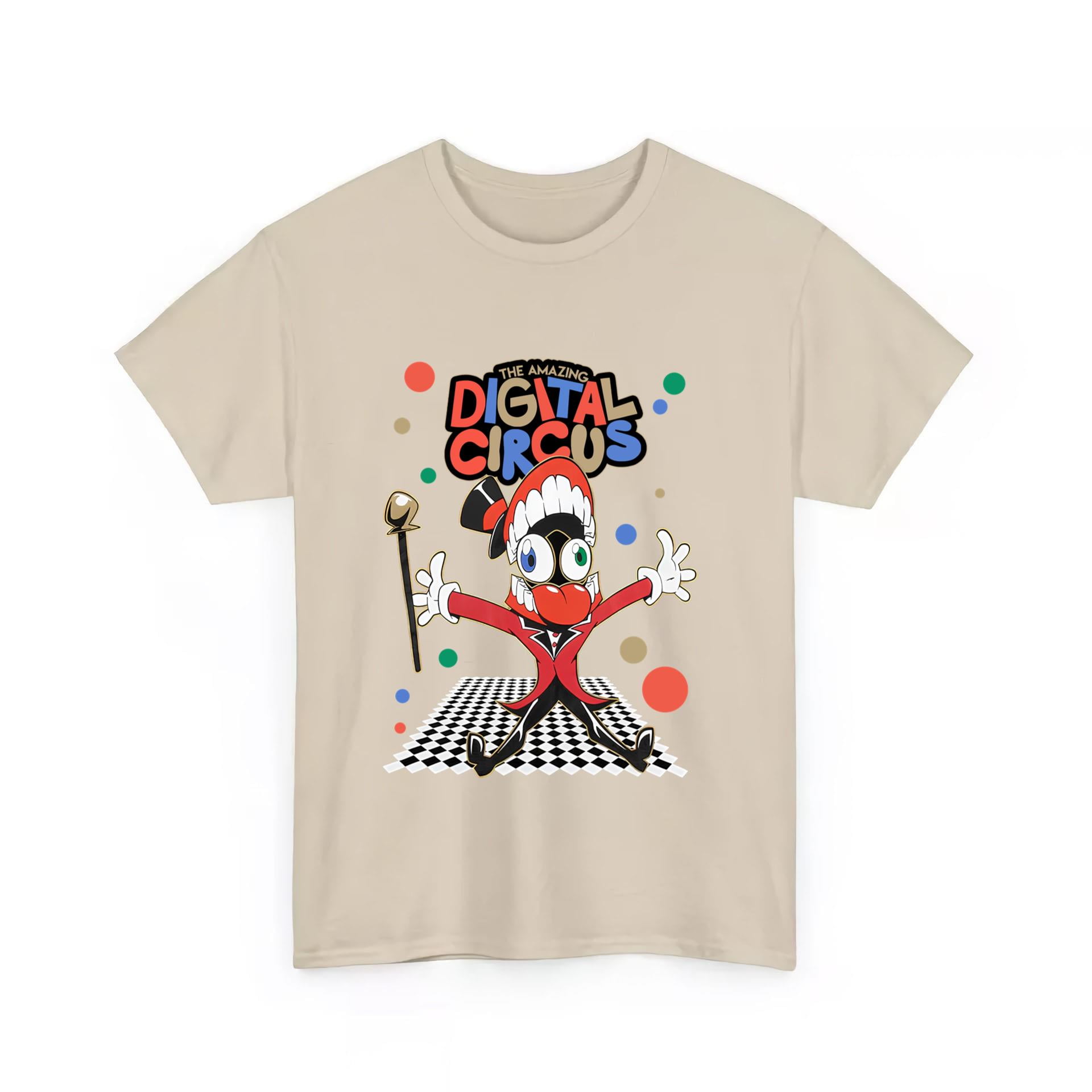 Digital Circus-Inspired Graphic Tee, Whimsical AI Ringmaster Shirt, S ...