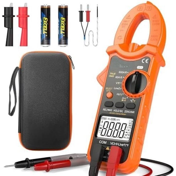 Digital Clamp Meter Multimeter 6000 Counts TRMS Tester Amp Meter for ...