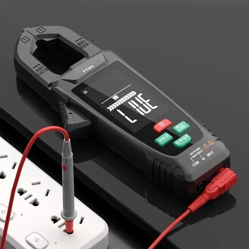 Digital Clamp Meter Voltage Current Clamp True RMS Auto Range Temp ...