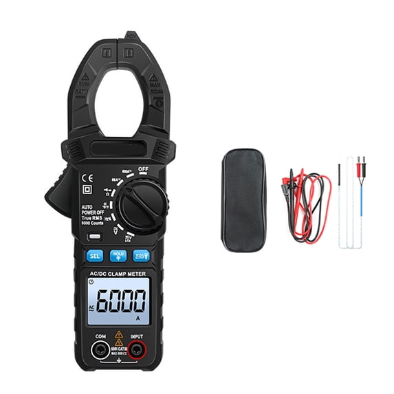 Digital Clamp Multimeter Tool With Generous 35mm Opening For Voltages ...