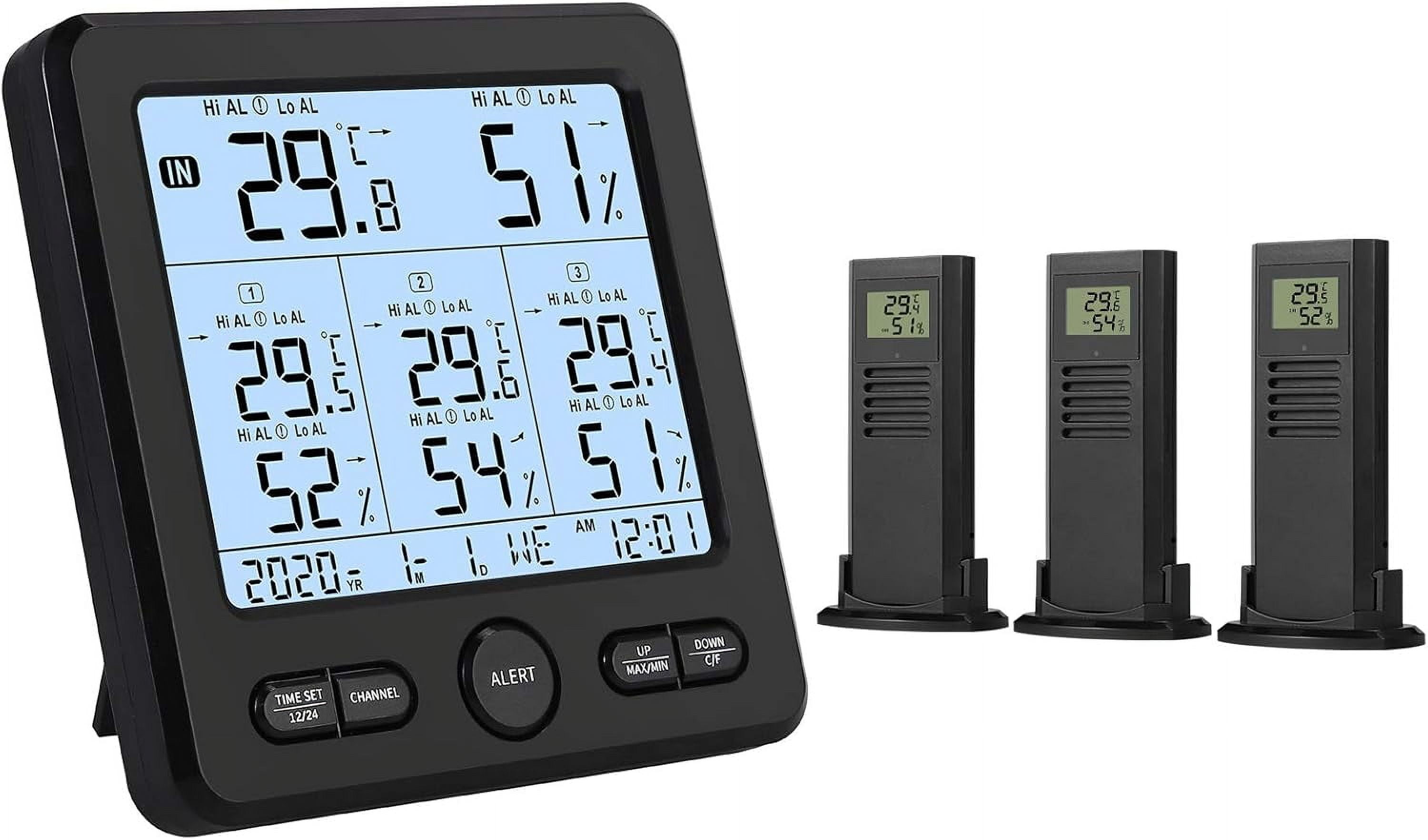 Digital Climate Companion, Wireless Weather Station With 3 Outdoor ...