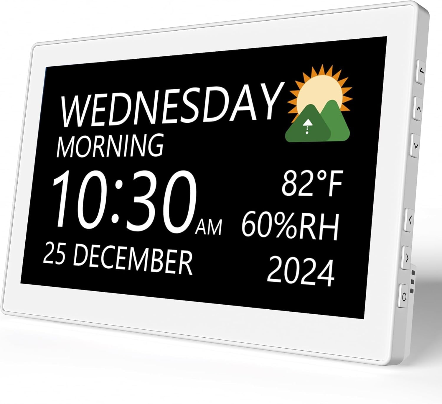 Digital Clock,10.1 Inch Large Display Calendar Clock with 12 Themes, 20 ...