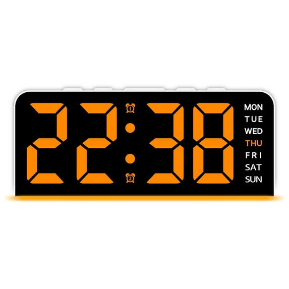 Digital Clock 6inch LED Screen With Bottom Lighting And Adjustable ...