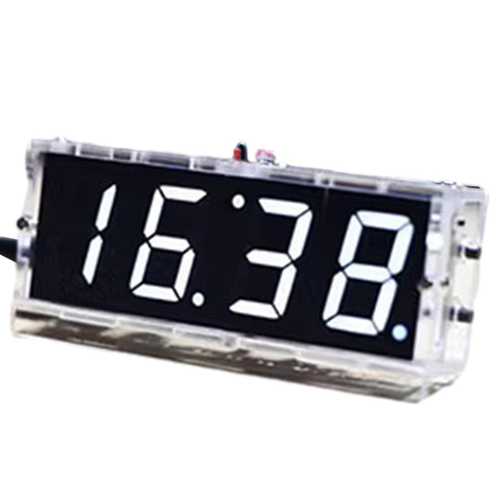 Digital Clock DIY Parts Kit Large 4 Digit LED Display Stylish Design 23 ...