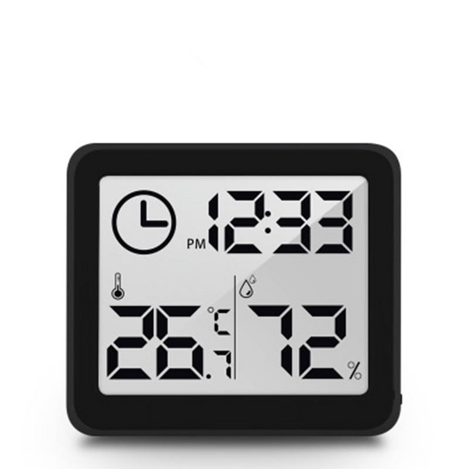 Digital Clock Desk Clock with Temperature Humidity Wall Clocks for Home ...
