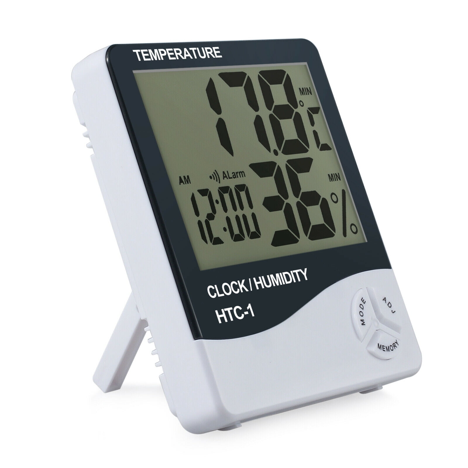 Digital Clock Home Hygrometer Office Thermometer Temperature ...