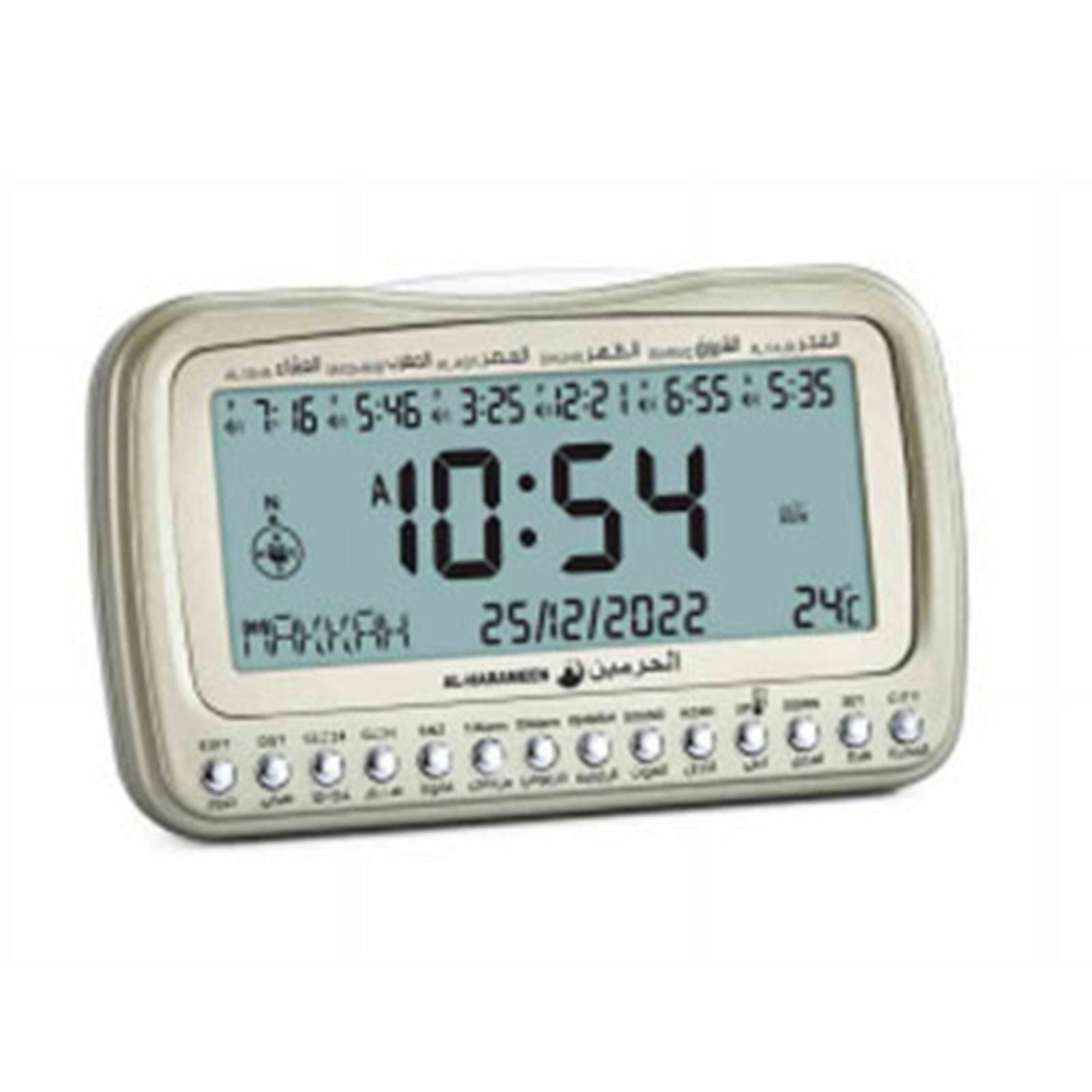 Digital Clock Islamic Azan Athan Muslim Prayer Alarm Adhan Backlit ...