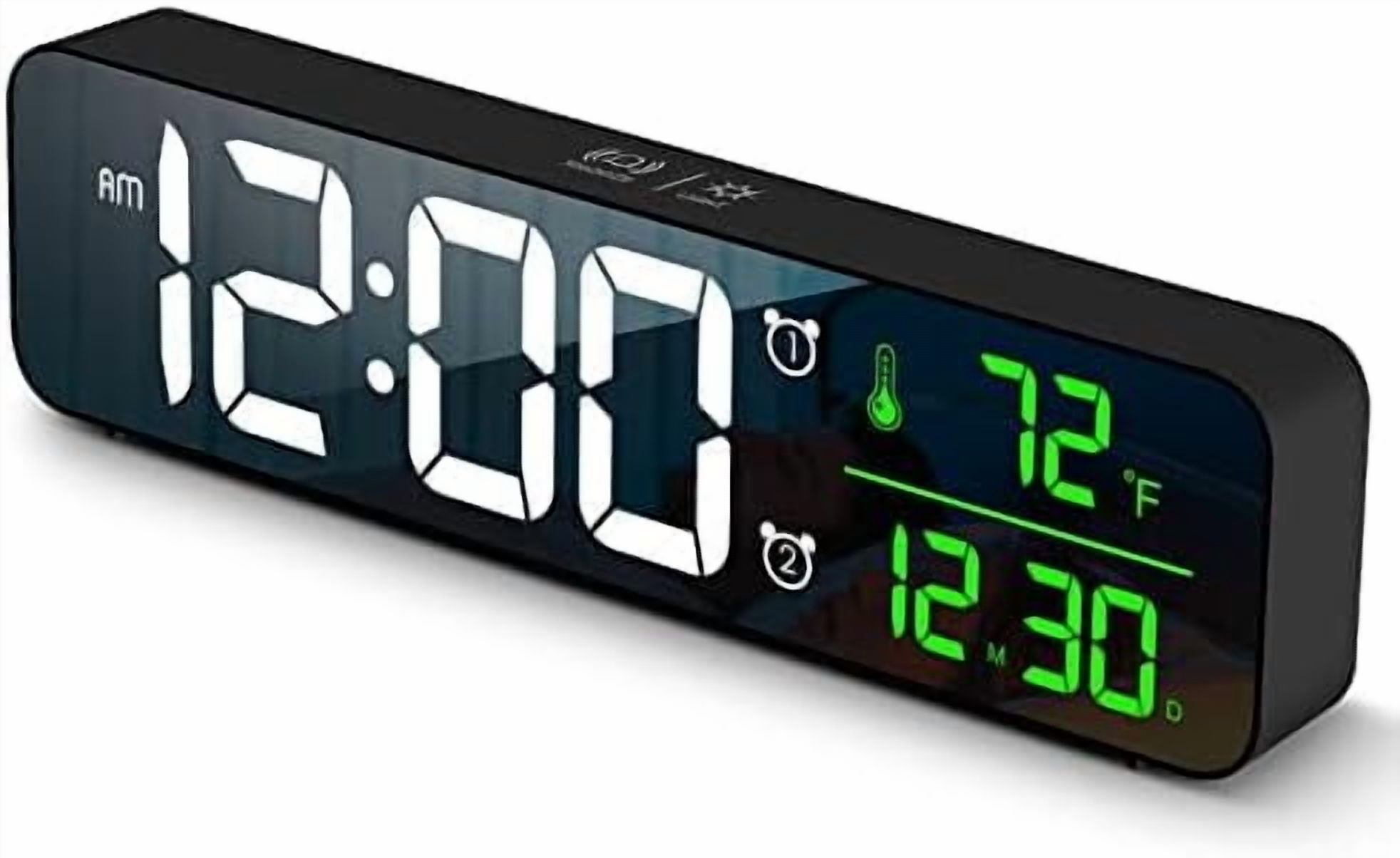 Digital Clock Large Display, Alarm Clock for Living Room Office Bedroom ...