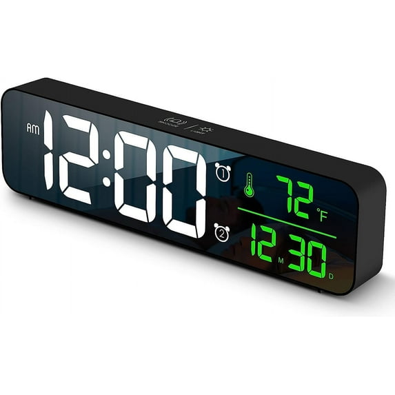 Digital Clock Large Display, Alarm for Living Room Office Bedroom Decor ...