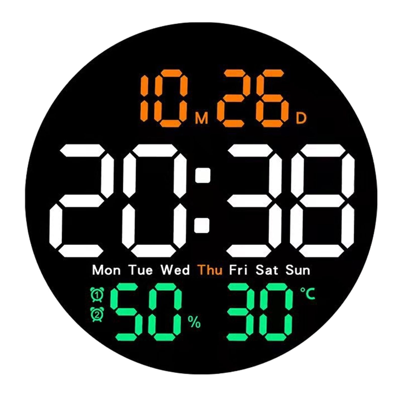 Digital Clock,Large Display Digital Wall Clock for Living Room Decor ...