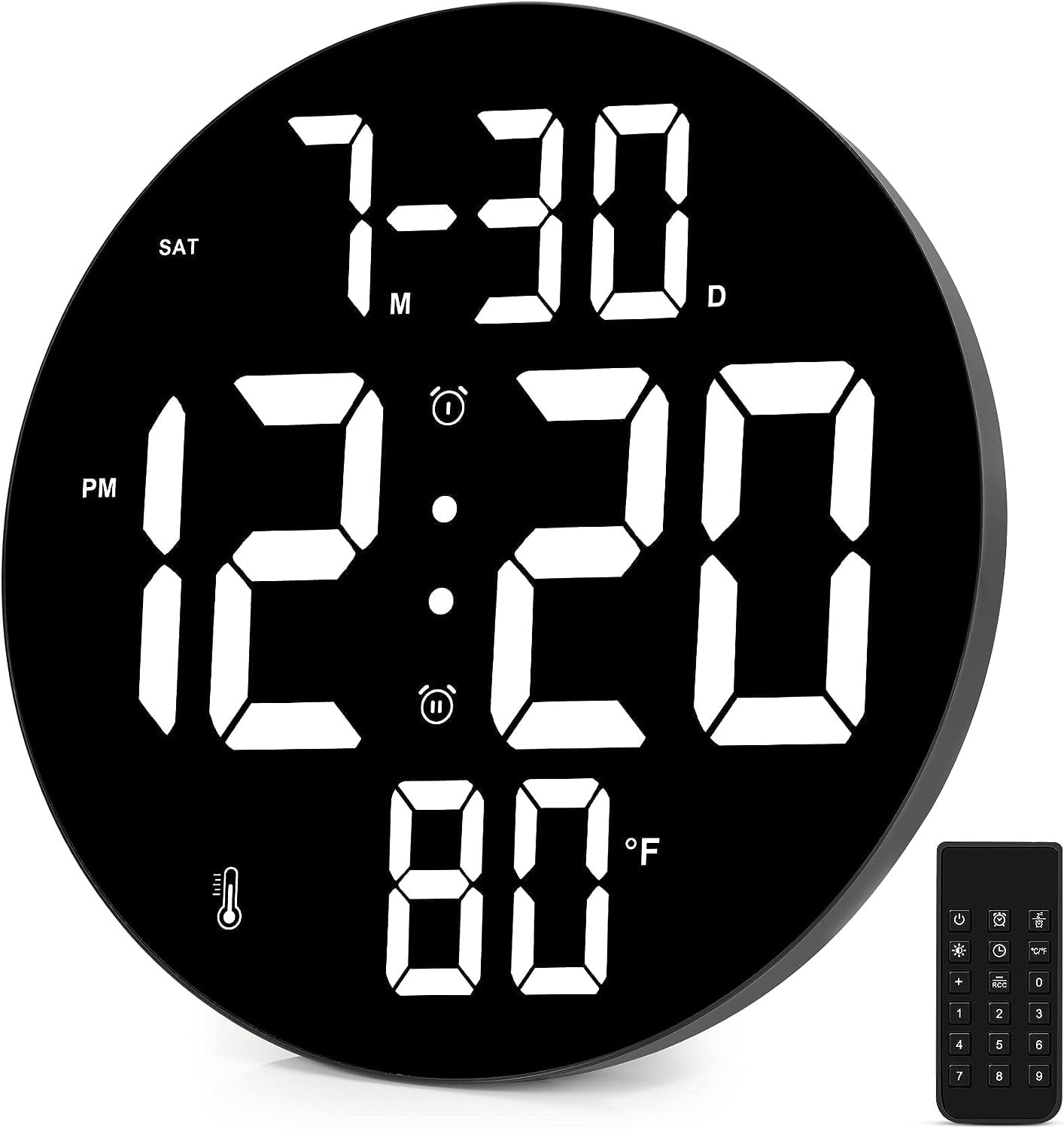 Digital Clock Large Display, Loud Alarm Clock with Snooze, Adjustable ...