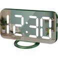 Digital Clock, Large Mirrored LED Display, with USB Charger, Snooze ...